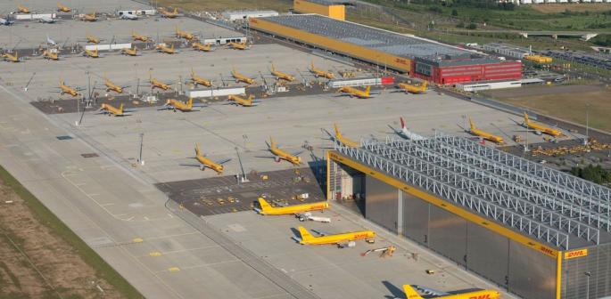 In Action 24/7, 365 Days a Year - That's the DHL Hub Leipzig - Germany