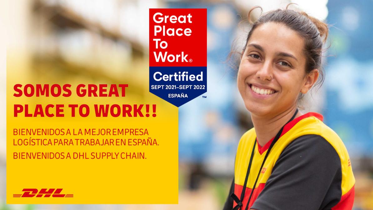 DHL Supply Chain obtains the Great Place to Work certification in Spain ...