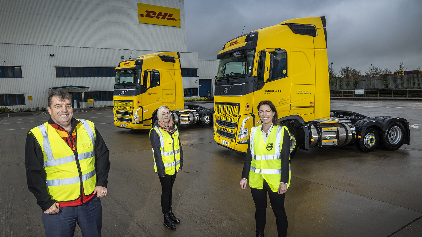 DHL Supply Chain Invests in 13 New Volvo Bio-LNG Trucks - DHL - United ...