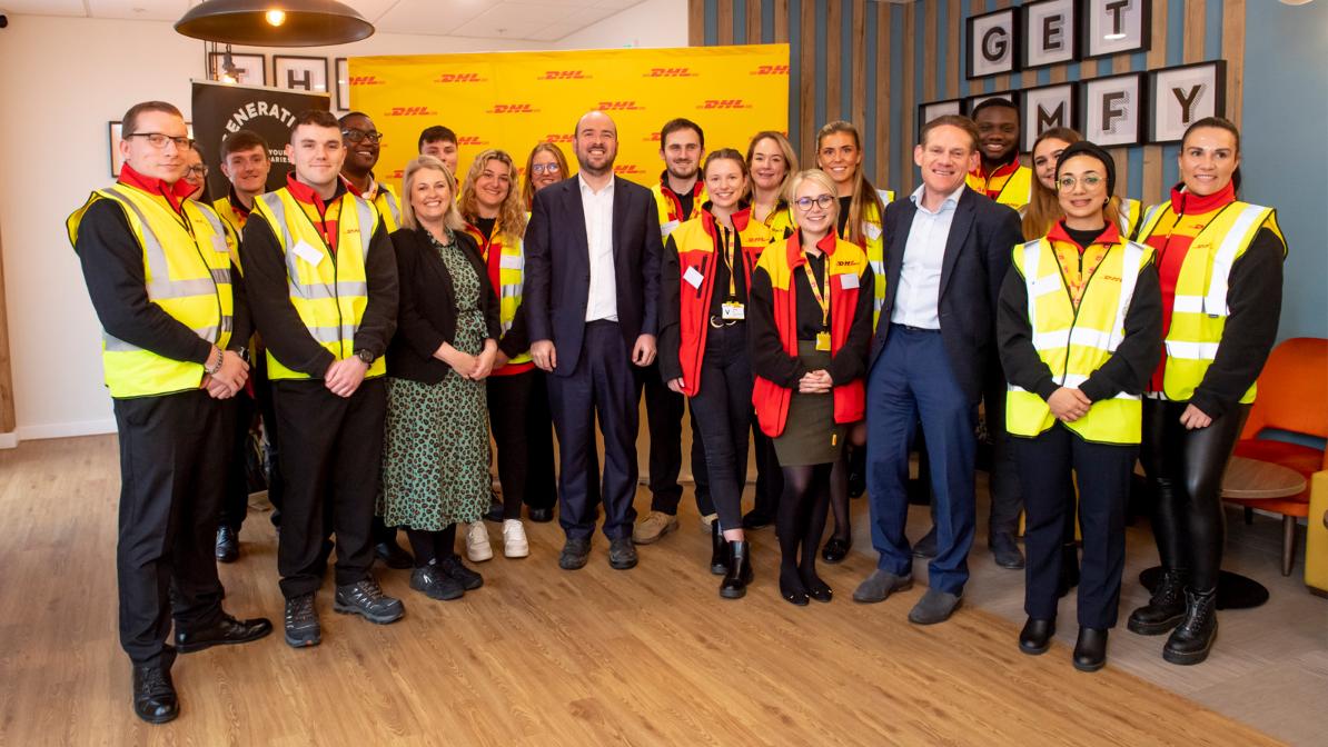 Transport Minister Visits DHL’s East Midlands Gateway - DHL - United ...
