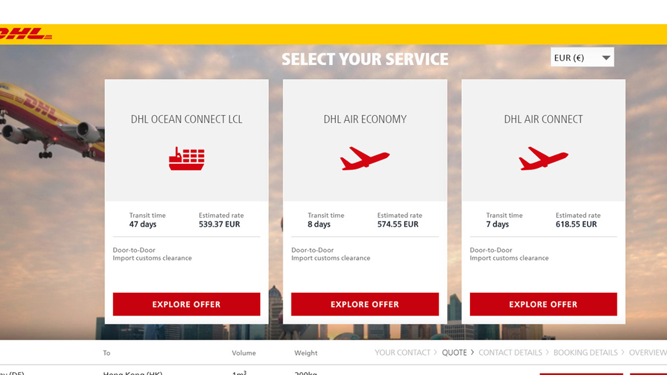 myDHLi Quote & Book: Dhl Global Forwarding’s New Online Service | DHL ...