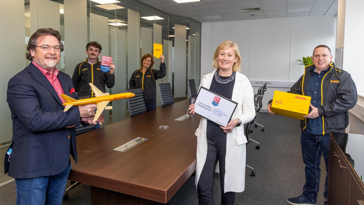 DHL Global Forwarding Ireland Certified as a Great Place to Work Once ...