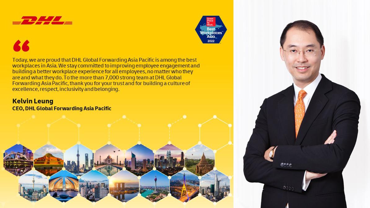 DHL Global Forwarding Is One of the Best Workplaces in Asia - DHL ...