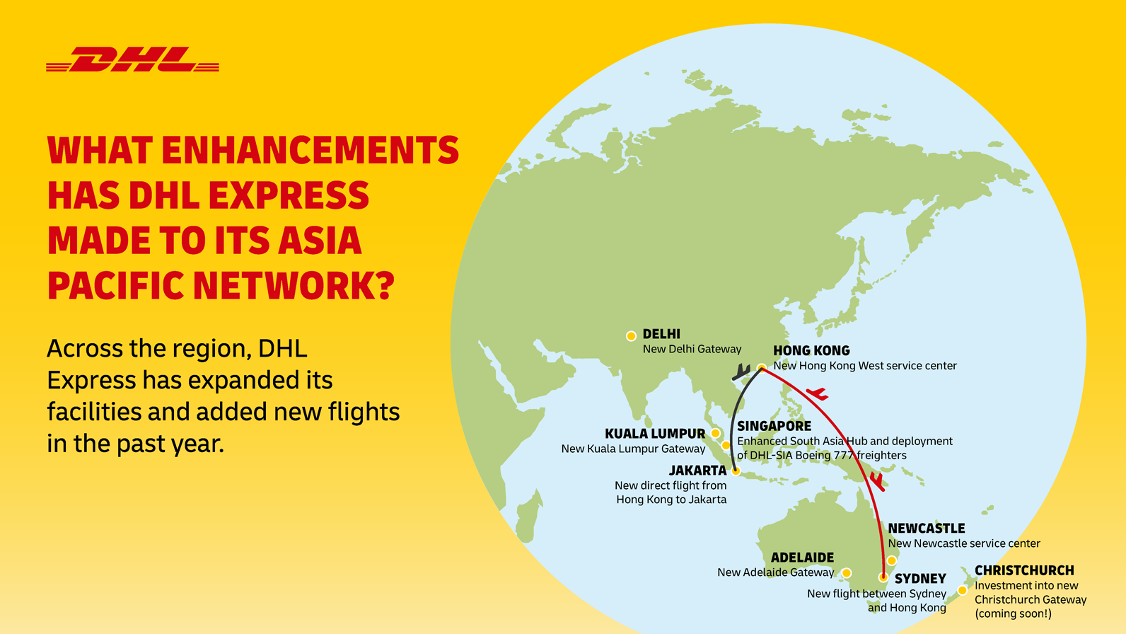 DHL Express Enhances Asia Pacific Network to Help Customers Manage Geographic Headwinds - DHL ...