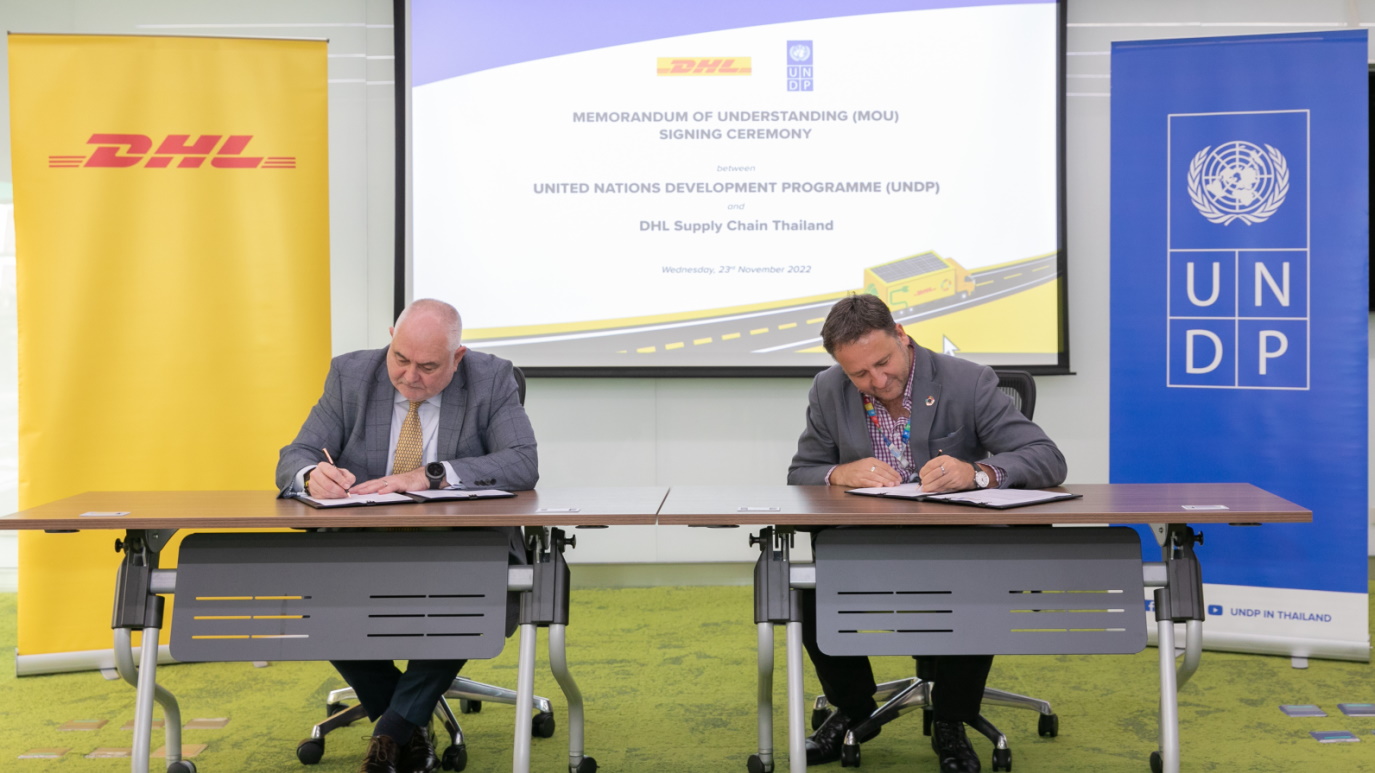 UNDP and DHL Supply Chain Thailand Sign MoU to Reaffirm Joint ...