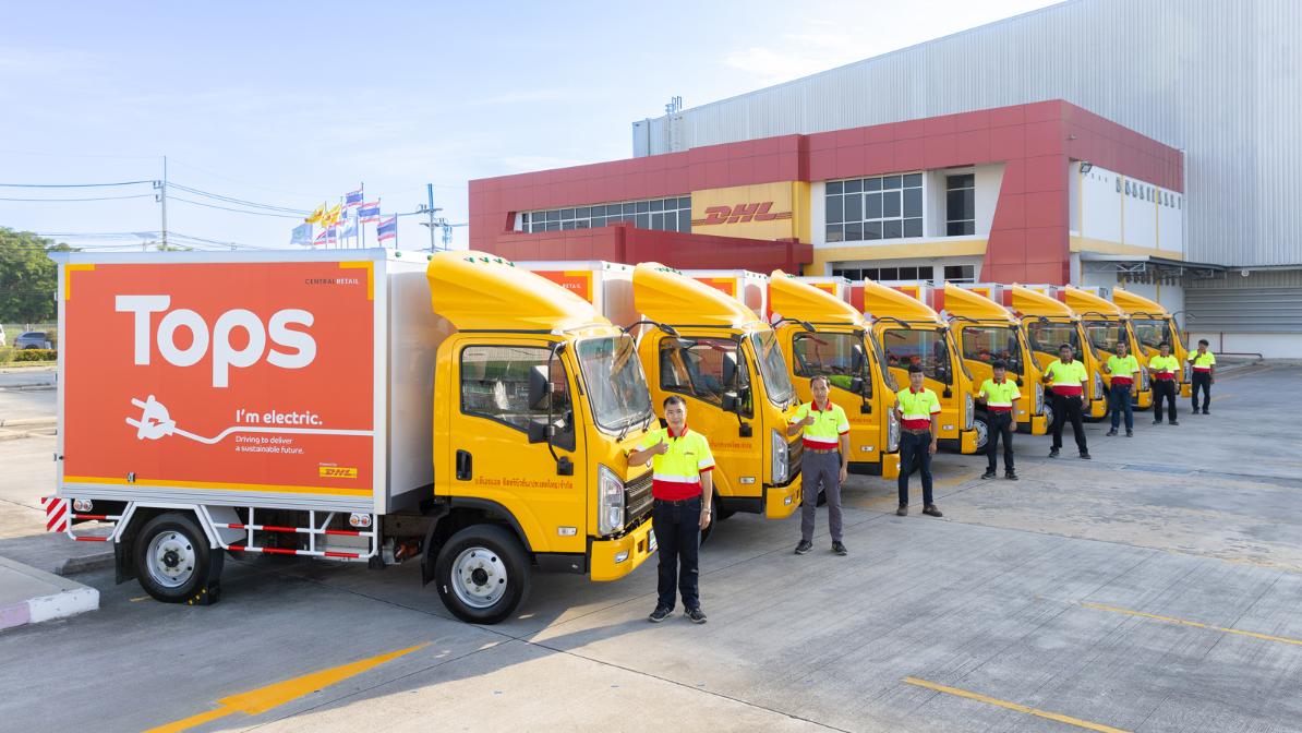 Tops Teams Up With DHL Supply Chain Thailand to Roll Out Clean-energy Electric Trucks, Paving ...