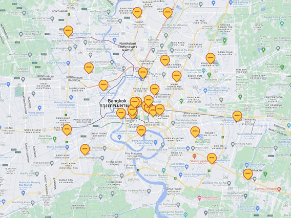 ค้นหาจุดรับพัสดุของ DHL eCommerce ไทย