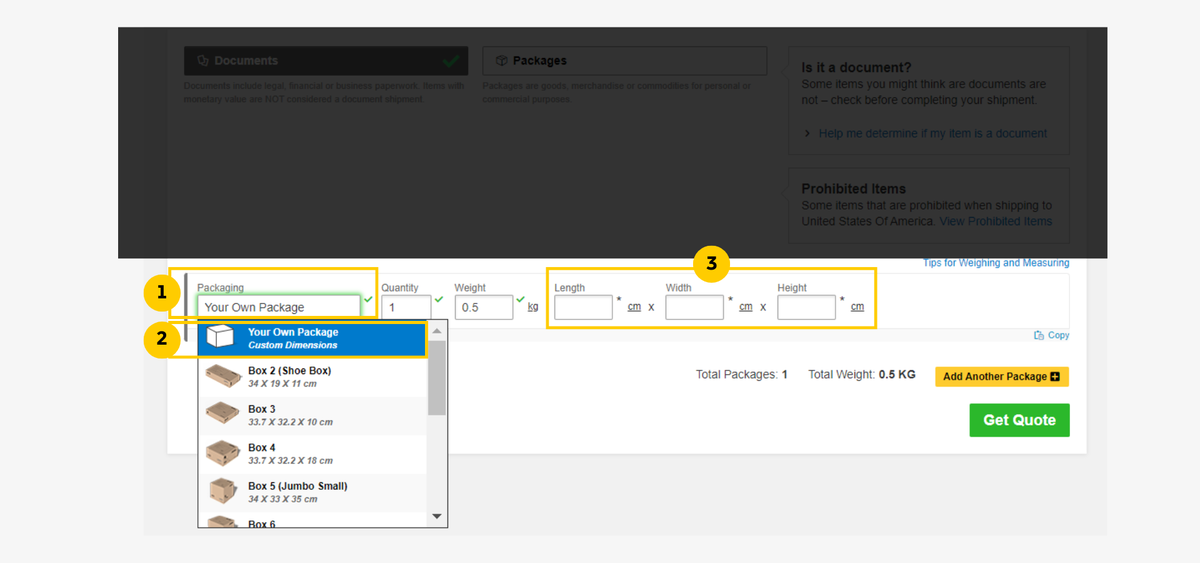 Get a DHL International Shipping Rate | DHL Malaysia