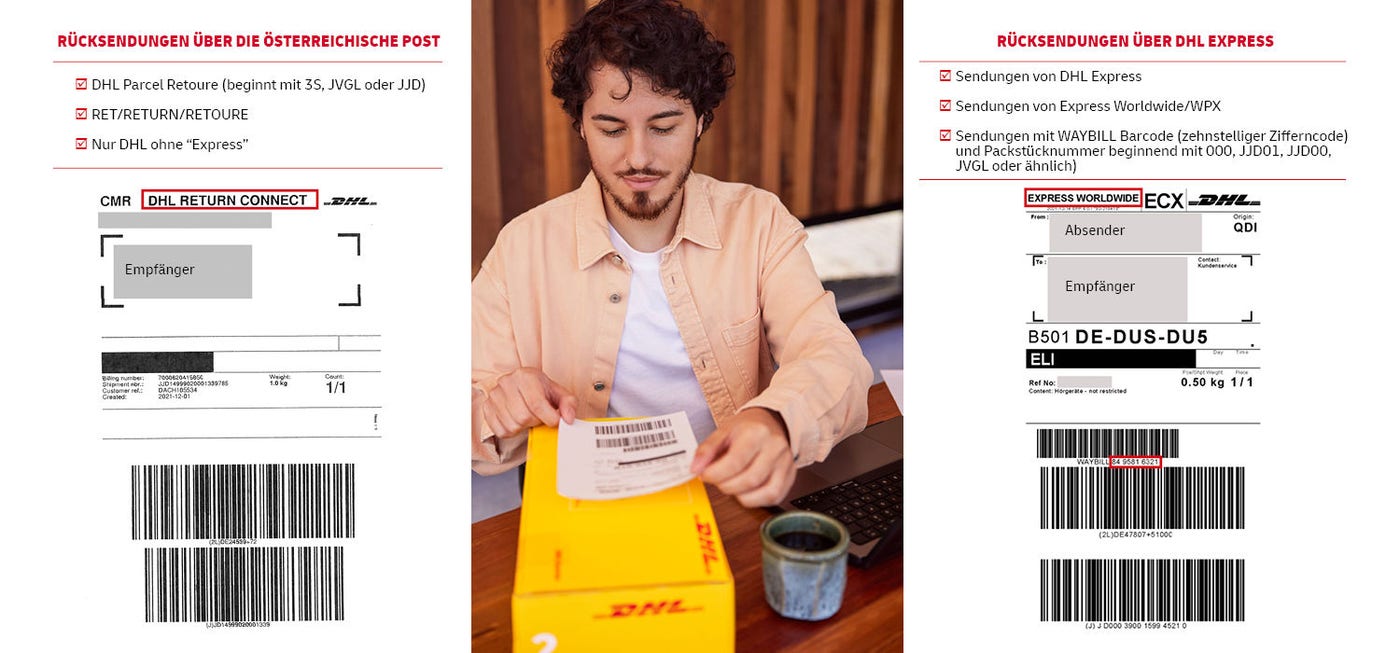 Sie haben eine Retoure und wissen nicht wohin damit? | DHL Austria