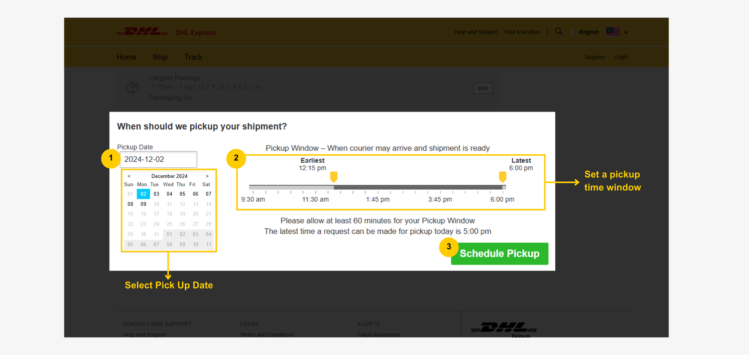How to Schedule a Shipment Pickup