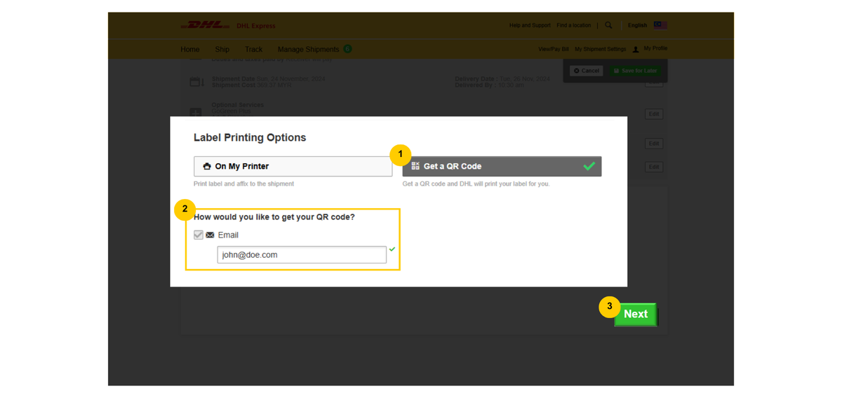 How to Create a Label-Free Shipment with DHL Express