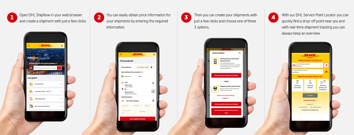 DHL Express ShipNow: Private shipping made easy | DHL Switzerland