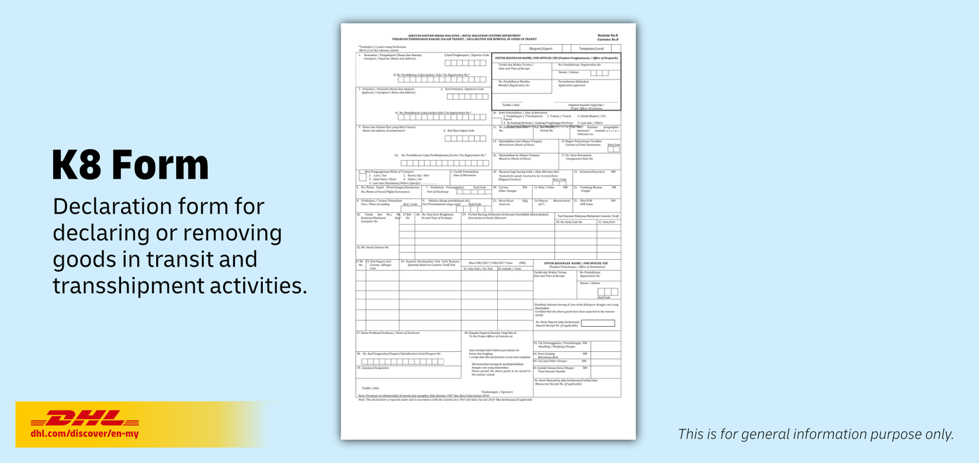 K8 Form in Malaysia: What It Is and How to Get One | DHL Malaysia