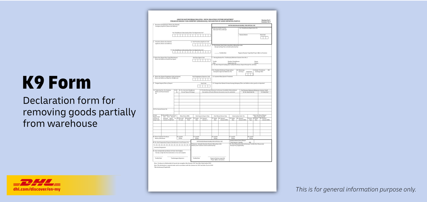 K9 Form in Malaysia: What It Is and How to Get One | DHL Malaysia