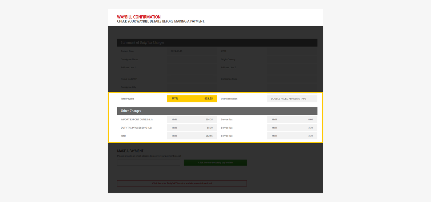 How to Pay DHL Shipment Duties in Advance