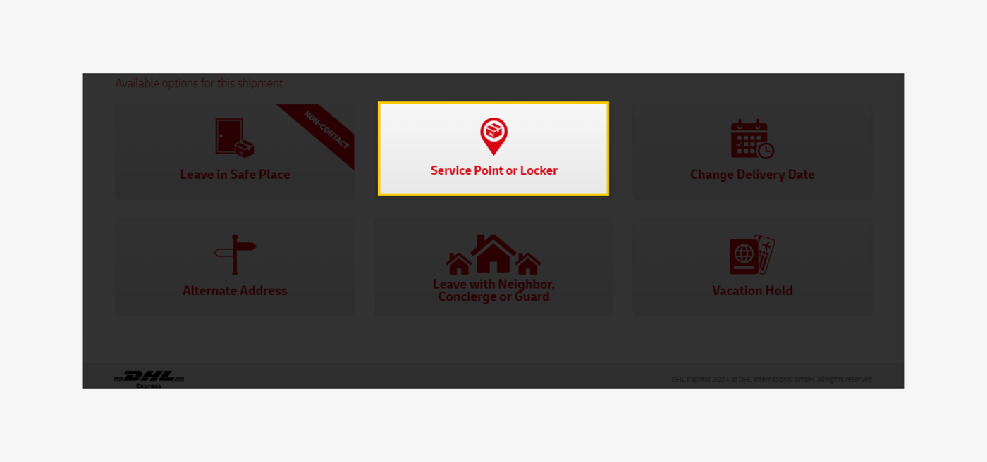 How to Change DHL Delivery to Service Point Pickup