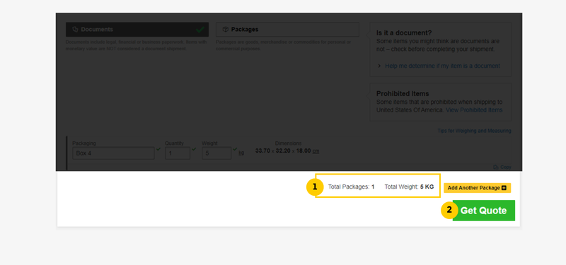 Guide to Get a DHL International Shipping Rate | DHL Malaysia