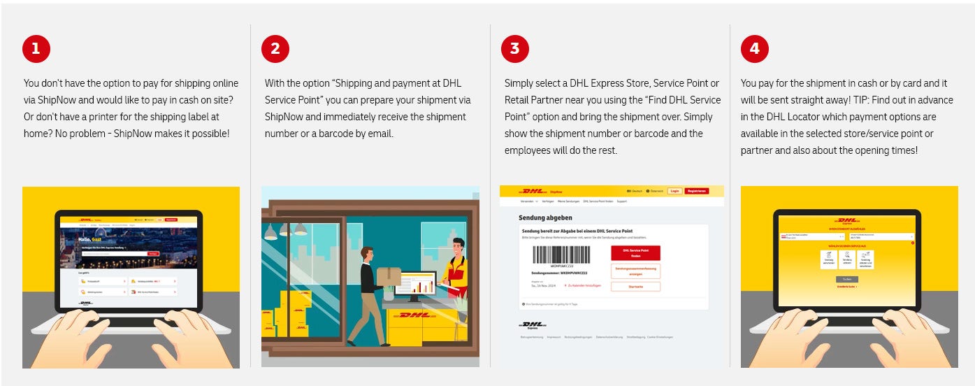 DHL Express ShipNow: Private shipping made easy | DHL Switzerland