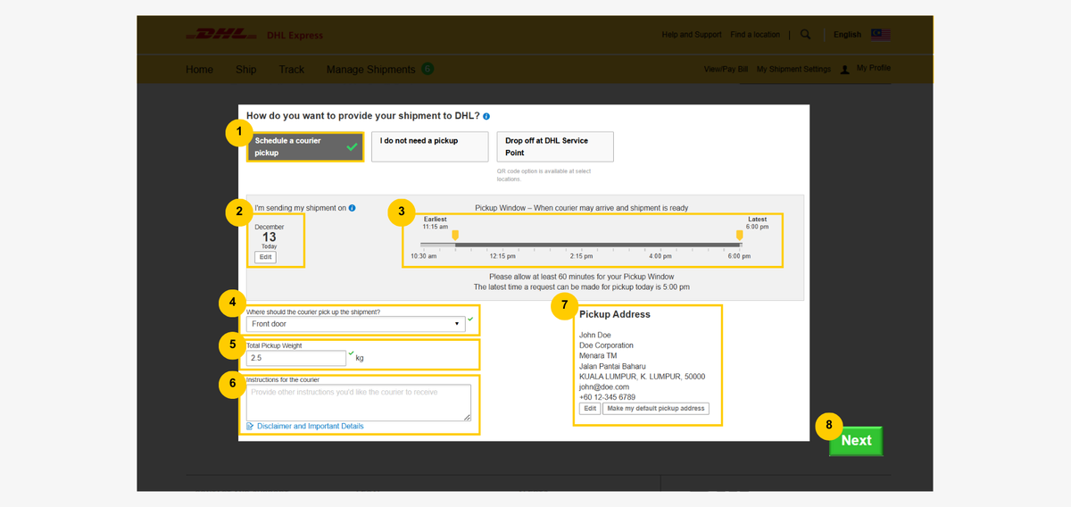 How to Create a Label-Free Shipment with DHL Express