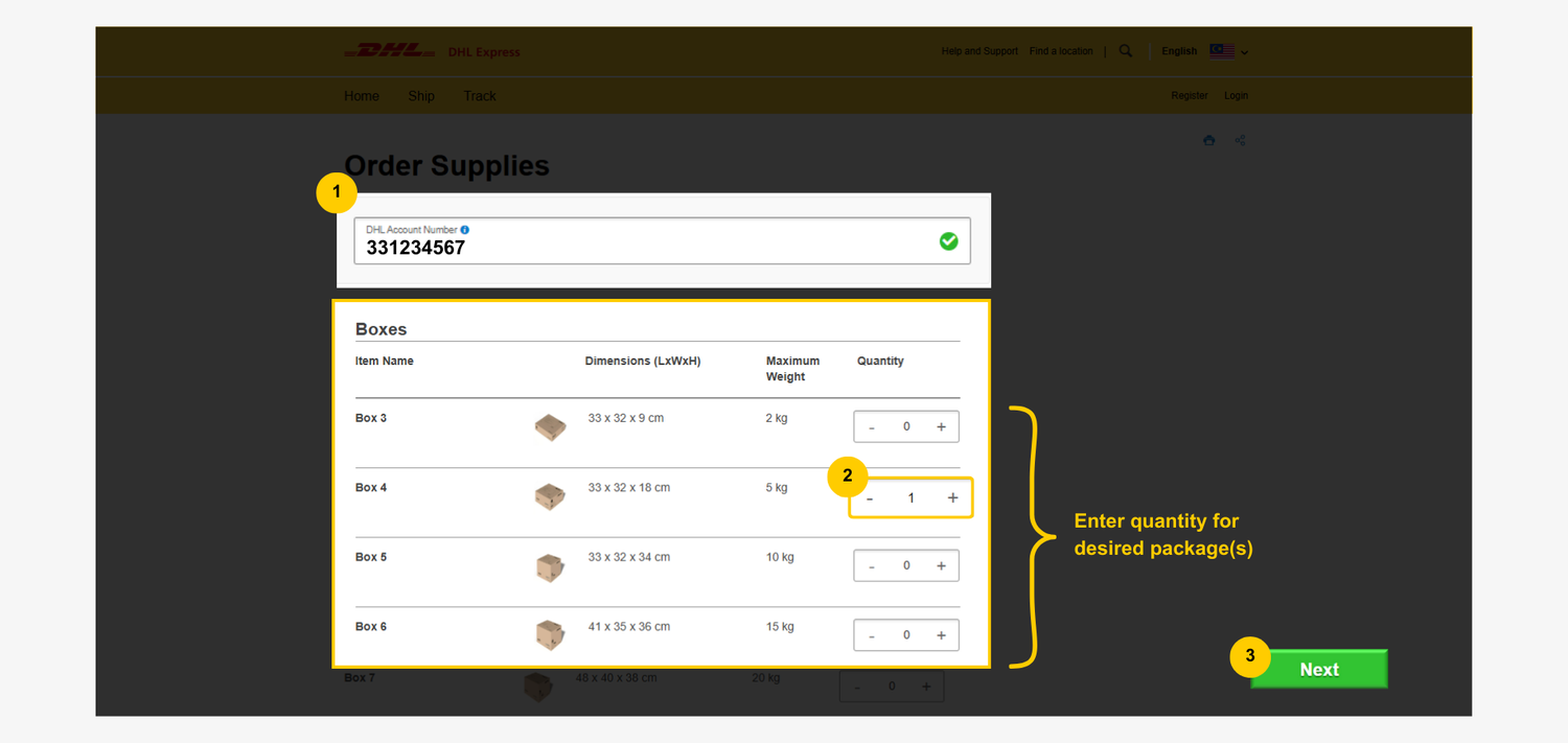 How to Order DHL Packaging Supplies