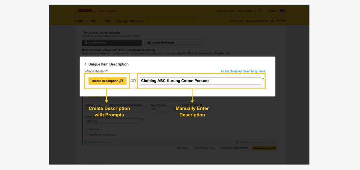 How to Create a DHL Commercial Invoice