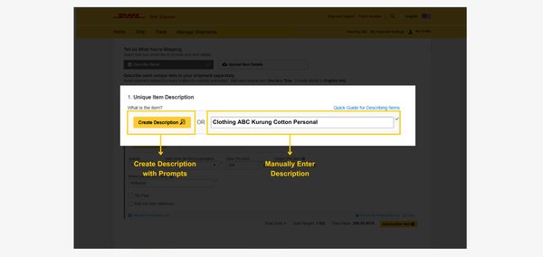How to Create a DHL Commercial Invoice