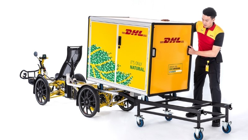 DHL國際快遞在台灣引進亞太區第一台Cubicycle運務自行車
