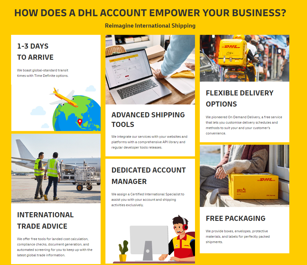 How to Create A DHL Account | DHL AT