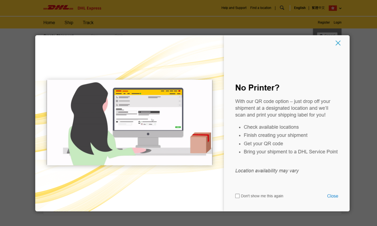 Experience Seamless Shipping with DHL's Label-Free Service